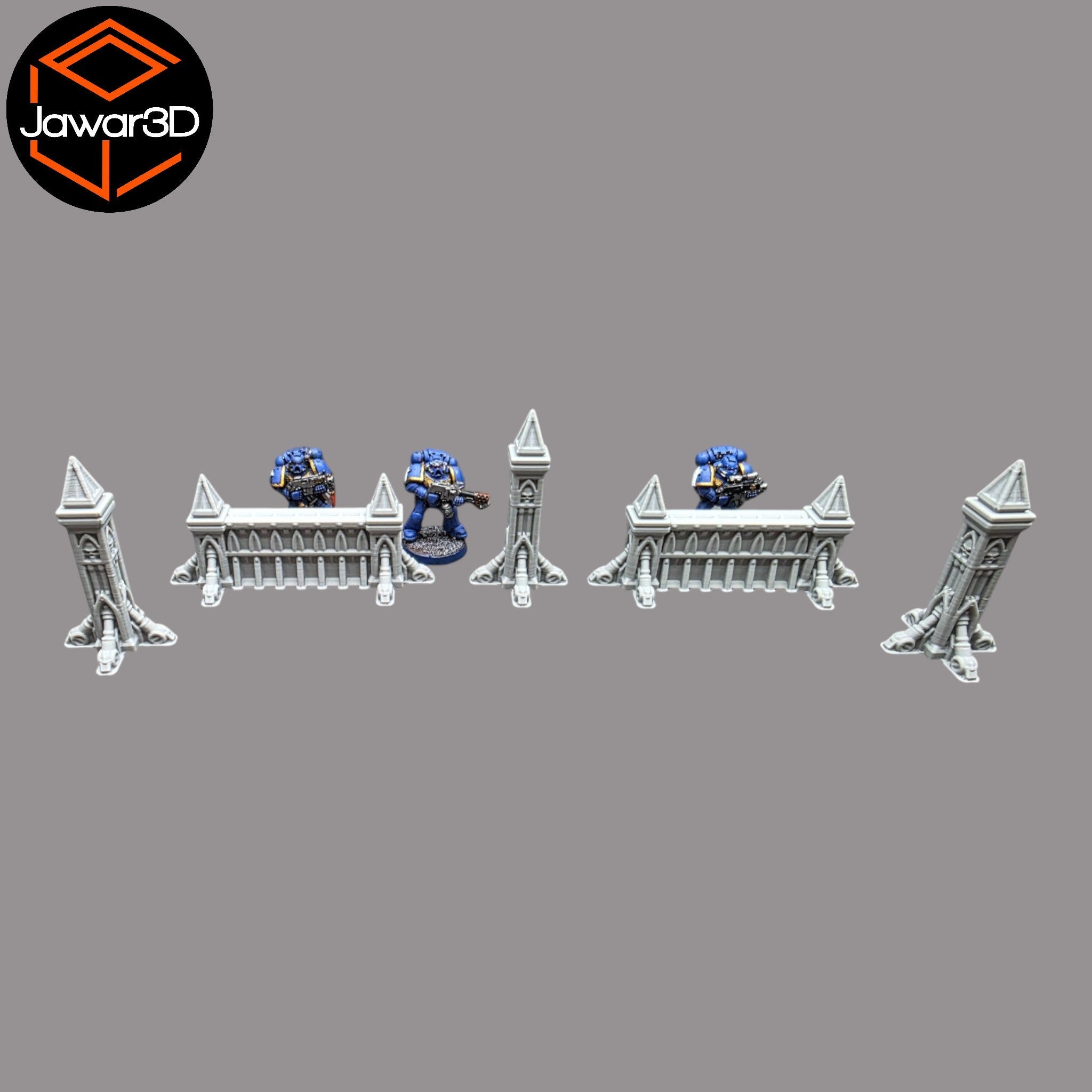 Gothic Barrier - 28mm Wargaming Scatter Terrain Scenery Tabletop Minia ...