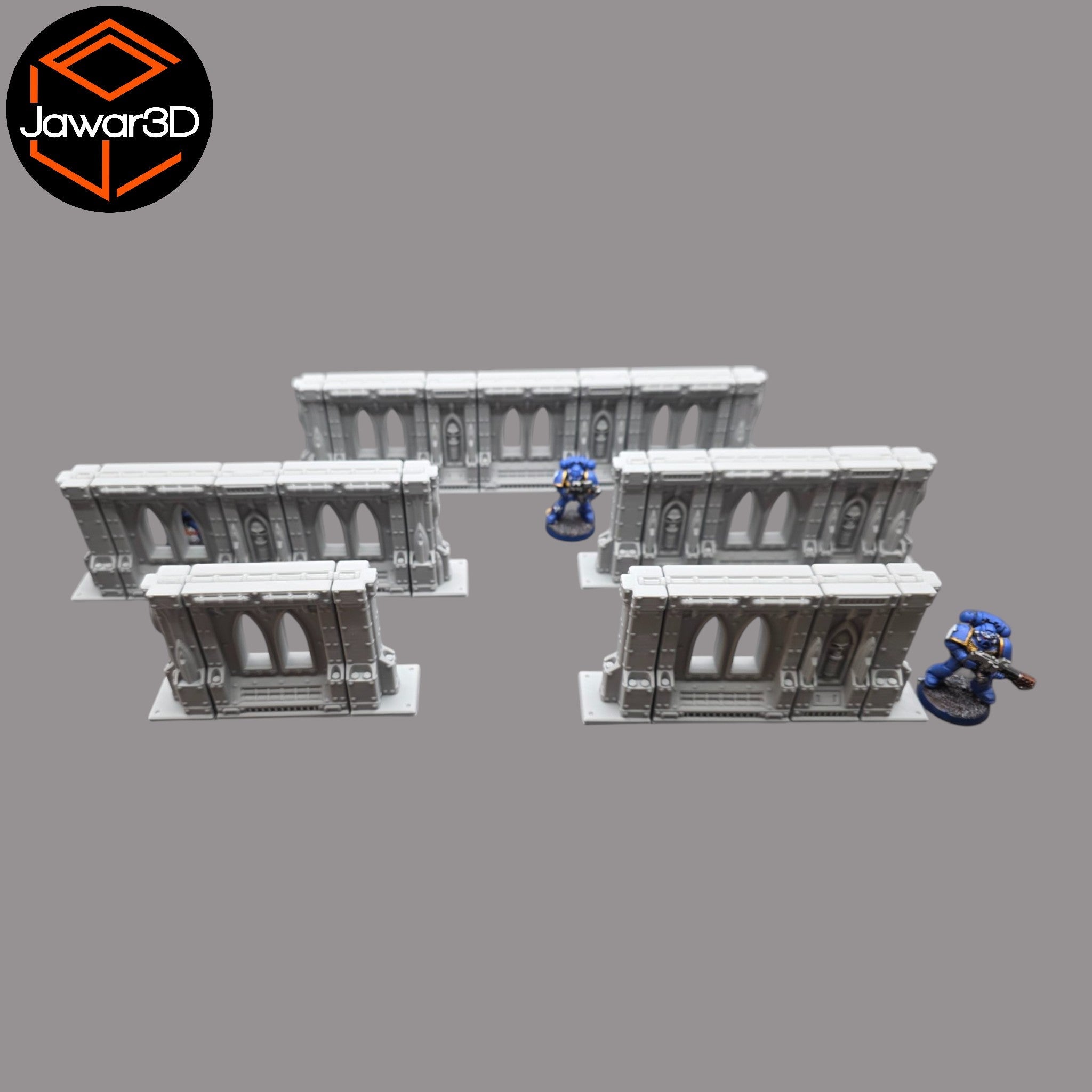 Modular Gothic Walls - 28mm Wargaming Scatter Terrain Scenery Tabletop ...