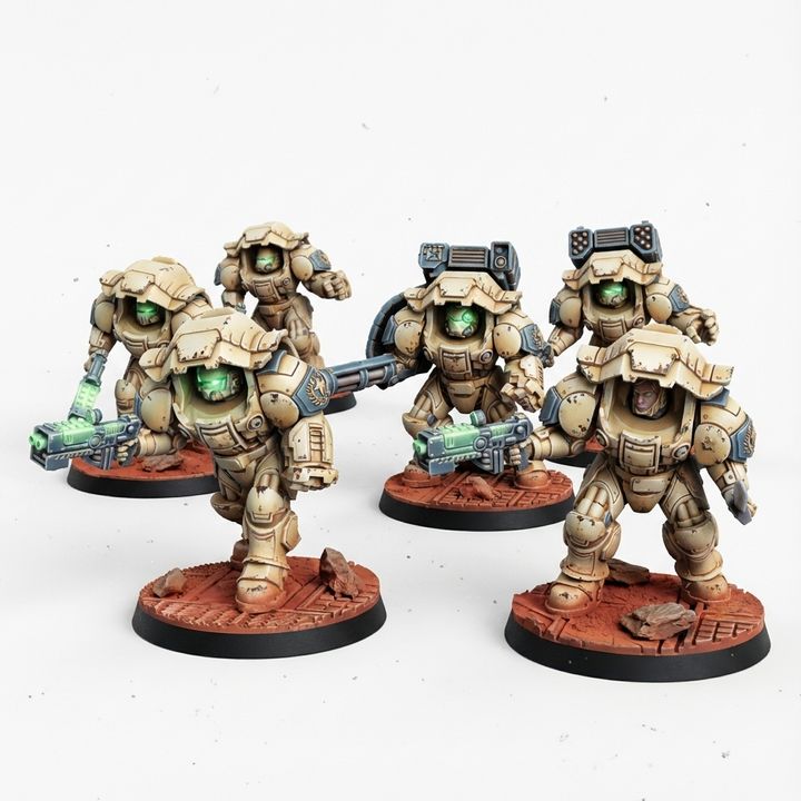 Myrmidon Armadillos - Ranged Superhuman heavy troops – Geek Gaming Scenics